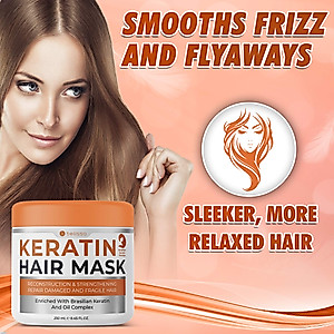 BELLISSO Keratin Shampoo and Conditioner Set and Keratin Hair Mask