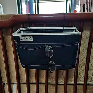 Recreation Bedside Caddy, Bedside Organizer Caddy Hanging Storage for Dorm Rooms Bed Rails Bunk Hospital Beds Crib(2)