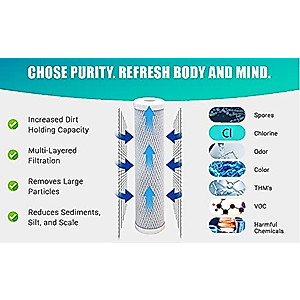 Compatible for CG5-10S Replacement DEV9108-17 Water Filters by CFS