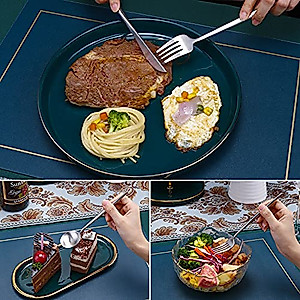 20-Piece Matte Silver Flatware Set for 4, 18/10 Stainless Steel Silverware Kitchen Utensils, Restaurant Tableware Cutlery, Dishwasher Safe