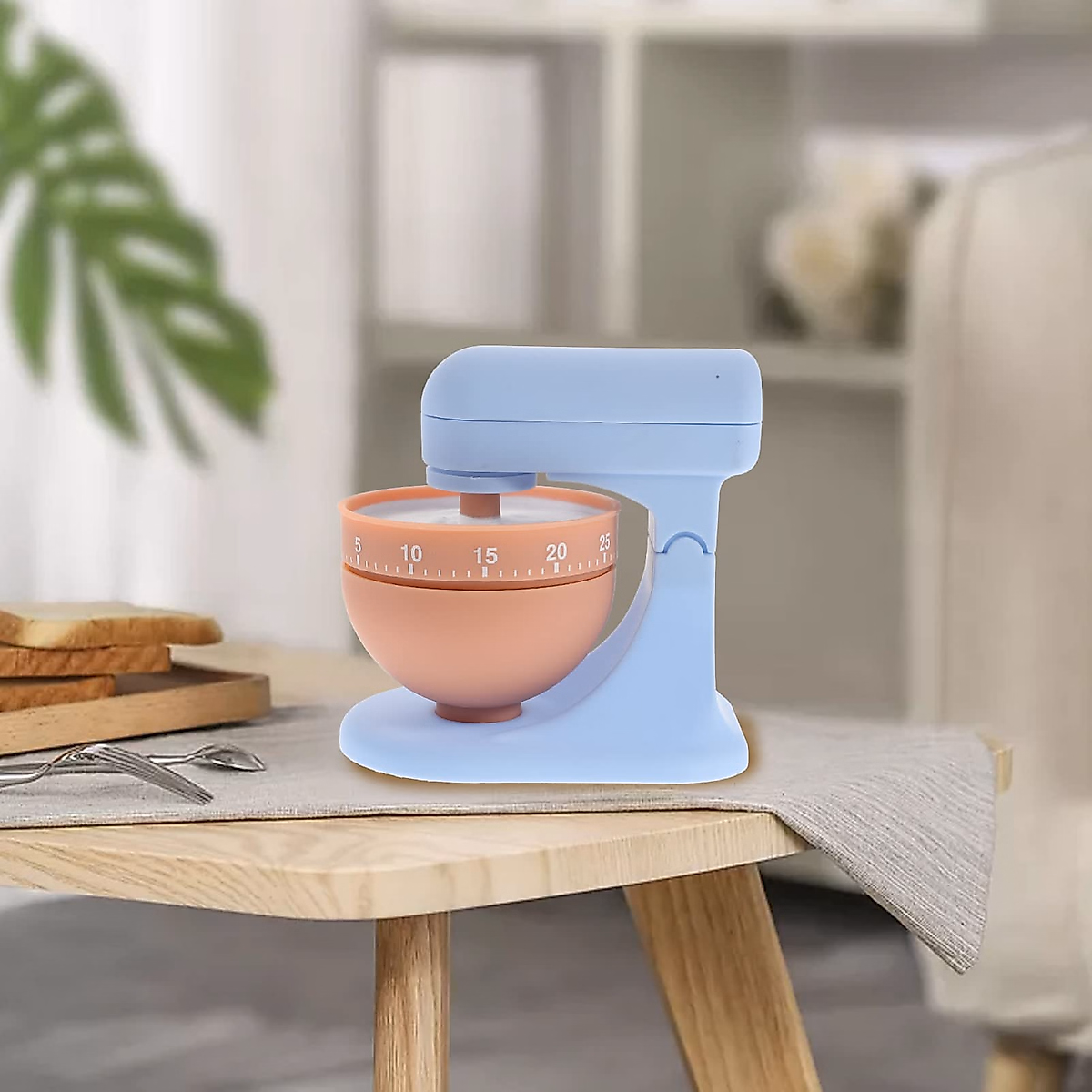 SHERCHPRY Kids Clock Hand Mixer Electric Household Time Reminder, Mechanical Timer, Boiling Egg Timer, Baking Time Reminder Handheld Mixer Kitchen Timer