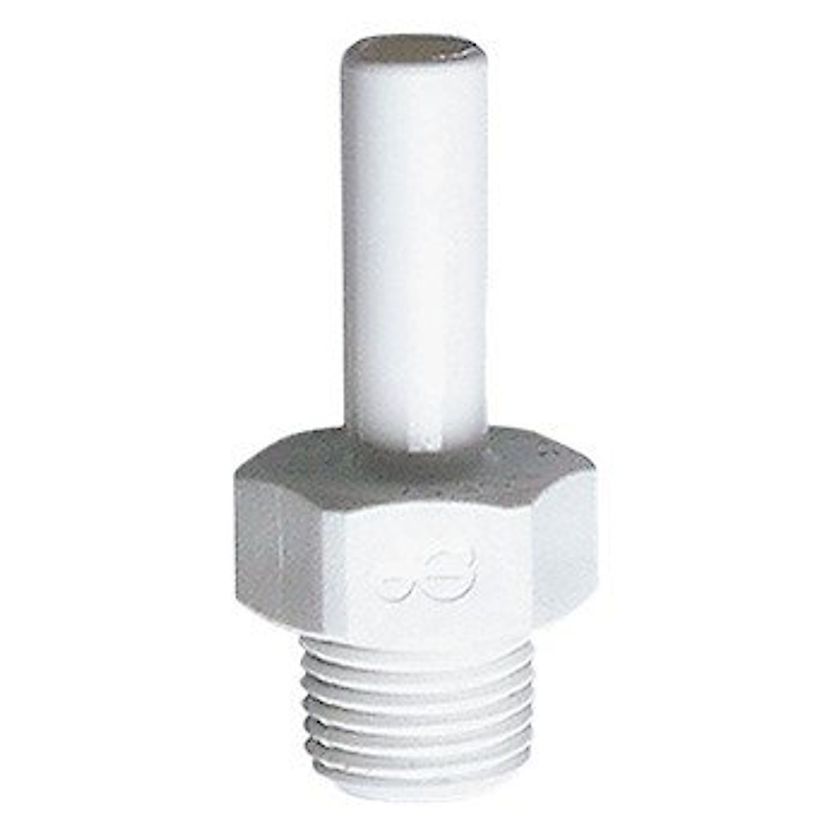 John Guest - 3400754 Stem Adapters, 1/4" OD Tube x 1/4" NPT(M), PP, 10/Pk