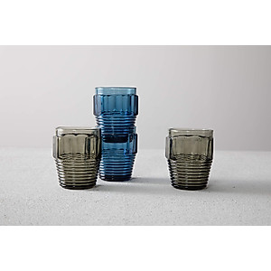 Fortessa Bolt Barware Fashion Glass, 11oz, Smoke Grey