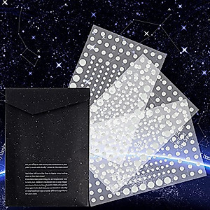 Realistic 3D Domed Glow in The Dark Stars,606 Dots for Starry Sky, Perfect for Kids Bedding Room Gift(606 Stars) (1*Green)