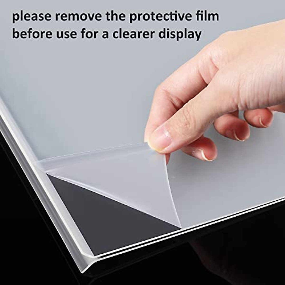 24 Pack Acrylic Sign Holder 4 x 6 Inch Clear Table Sign Holder Double Sided T Shape Plastic Desktop Display Holder Vertical Menu Stand Business Store Sign Holders for Wedding School Office Hotel Party