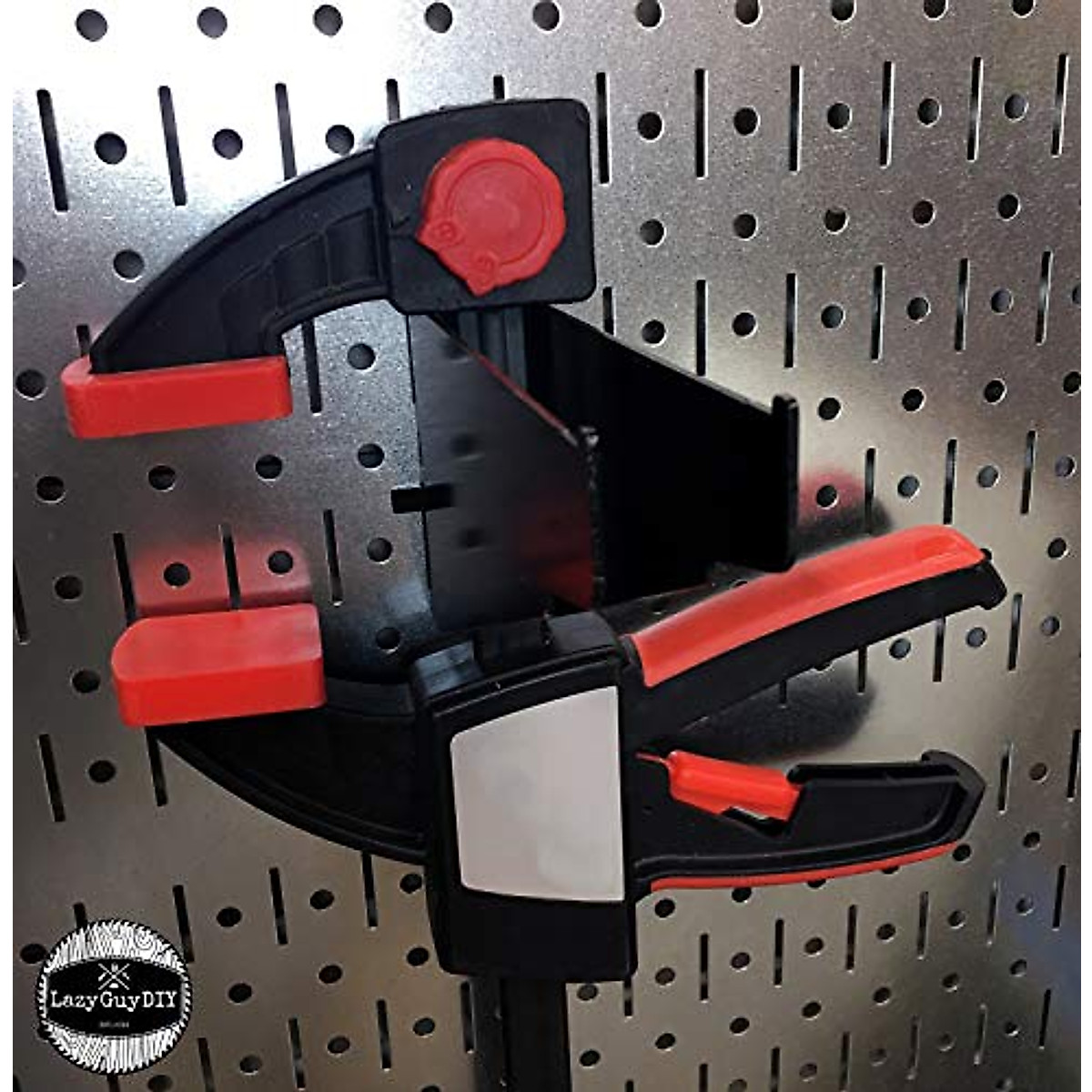 Wall Control Woodworking Tool Storage Organization Kit - Lazy Guy DIY Edition Wood Working Tool Supply Organizer for Do-It-Yourself Woodworkers and Makers (Metallic Pegboard)