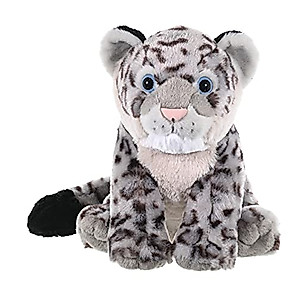 Wild Republic Snow Leopard, Cuddlekins, Stuffed Animal, 12 inches, Gift for Kids, Plush Toy, Fill is Spun Recycled Water Bottles