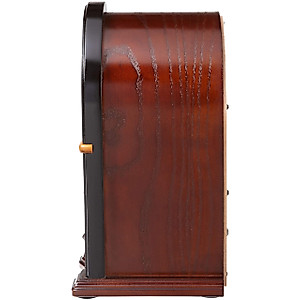 Crosley CR31D-WA Companion Retro AM/FM Tabletop Radio with Bluetooth Receiver, Walnut