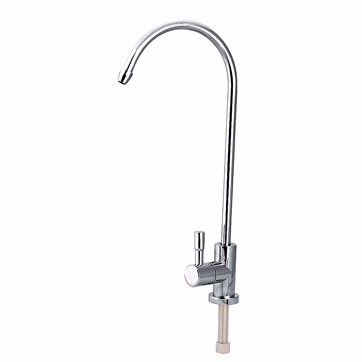 Goose Neck Faucet with 360 Degree Rotation Design Zinc Alloy Kitchen Sink Faucet Tap Fits for All Under Counter Water Filter Systems