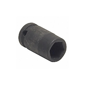 0.6cm Drive, 2.5cm - 2.5cm, 1.4cm,Impact Socket, Standard Legth, Chrome Molybdenum Steel, 4LYA7