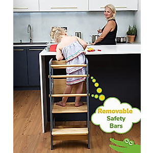 Ocodile Toddler Standing Tower - Safer Than a Step Stool, Perfect Place for Stepping Up and Learning New Skills - Ideal Helper for Little Kids in The Kitchen