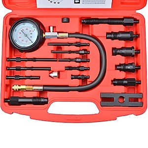 Prokomon 17 pc Diesel Engine Cylinder Compression Tester Tool Kit Set Automotive Compressor