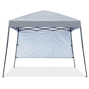 ABCCANOPY Stable Pop Up Beach Tent with Backpack Bag, 10 x 10 ft Base / 8 x 8 ft Top, Gray…
