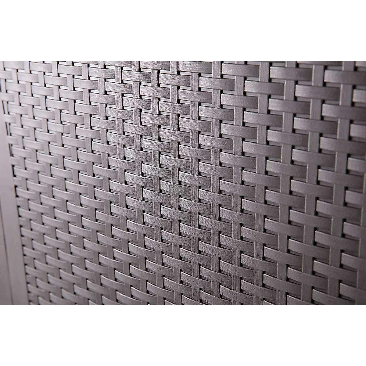 SUNVIVI OUTDOOR Outdoor Storage Box, Large Deck Box, Patio Storage Container Box, Resin Outdoor Box for Patio 120 Gallon (Brown)