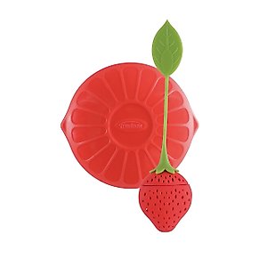 Trudeau Silicone Tea Infuser & Cup Lid Set (Random Colors)
