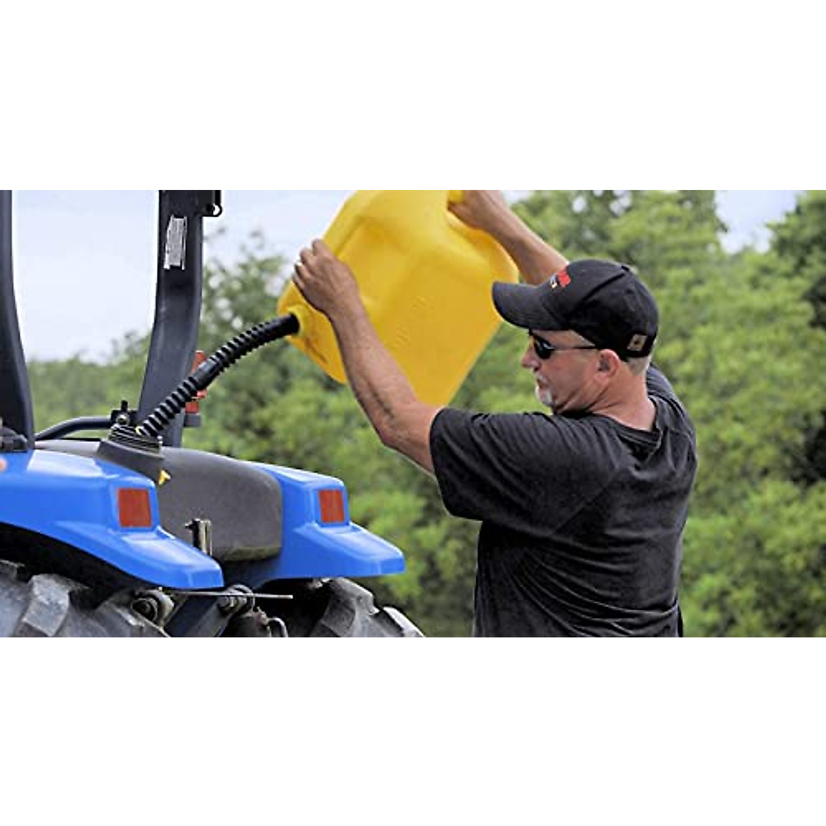 EZ-POUR B00YP3YTXM Gas Can Replacement Spout – Multi Use Deluxe Gas Can 1, 2, 5 Gallon Hi-Flo System with Extension, Gas Can Nozzle, Flexible Gas Can Spout for Jerry can