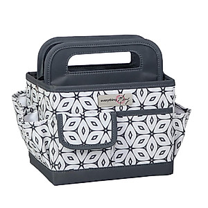 Everything Mary Craft Caddy, Geometric - Art Storage for Supplies & Crafts - Supply Organizers Tote for School Classroom, Office, and Home - Organization For Makeup & Nurses