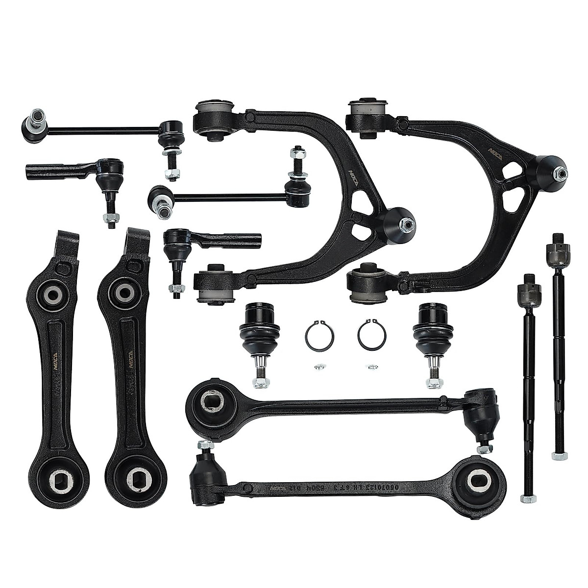 MPLUS Front Suspension Control Arm Kit fits For Chrysler 2005-2010 300 RWD ONLY, For Dodge 2008-2010 Challenger RWD ONLY, 2006-2010 Charger RWD ONLY, 2005-2008 Magnum RWD ONLY
