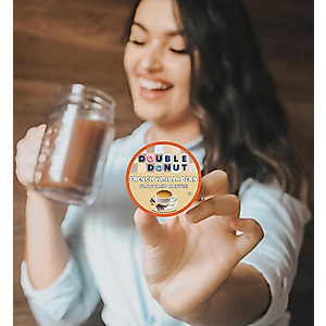 French Vanilla Coffee Medium Roast Flavored Coffee Pods for Keurig K Cups Makers from Double Donut, 80 Count (Pack of 1)
