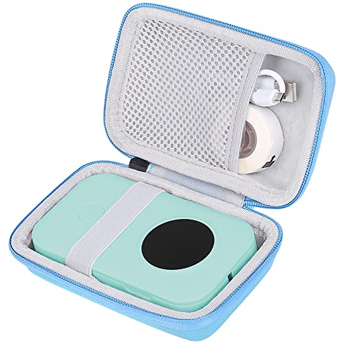 co2CREA Hard Case Replacement for Phomemo D30 D35 Label Maker Machine Portable Mini Thermal Label Printer (Turquoise Case)