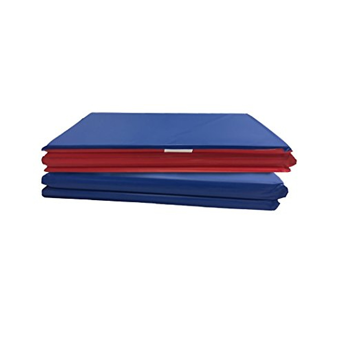 KinderMat, 5/8" Thick, 4-Section Rest Mat, 45" x 19" x 5/8", Red/Blue, Great for School, Daycare, Travel, and Home, Made in The USA