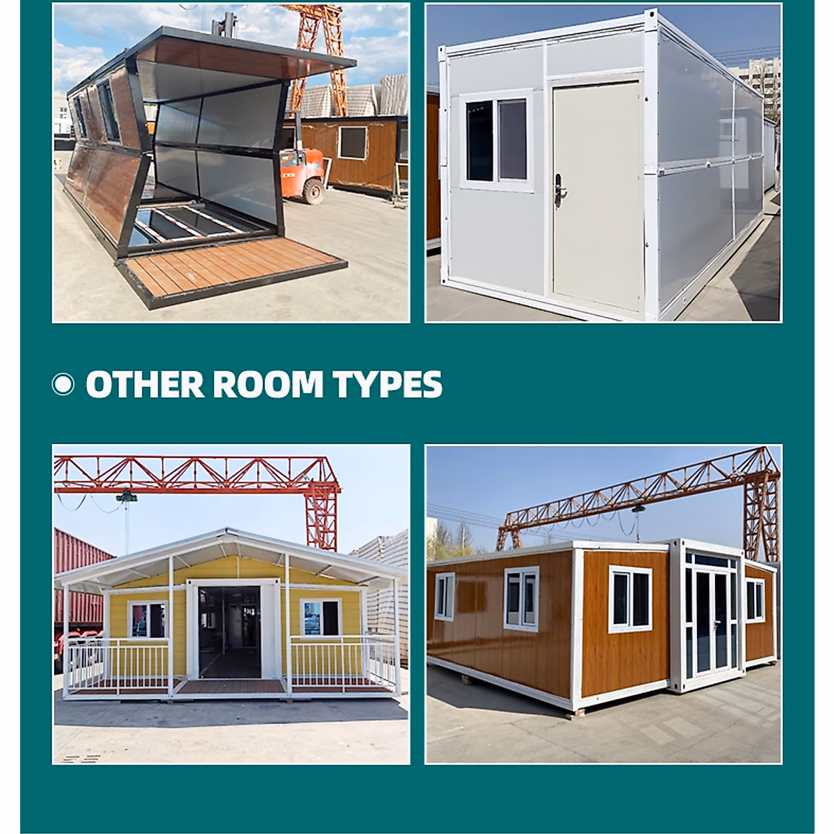 15㎡ Portable Folding Container House, Customizable, Expandable, Mobile Modular prefabricated Container Small House Suitable for Hotels, Stalls, Shops, Villas, Warehouses, etc.