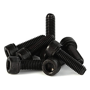 M3-0.5 x 8mm Socket Head Cap Screws Bolts, Class 12.9 Black Alloy Steel, DIN 912, Fully Threaded, 100 PCS