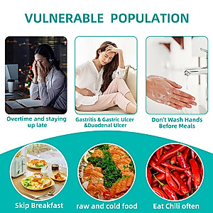 H. Pylori Helicobacter Pylori Stool 3 Test Kit, 10-15 Minutes, Highly Accurate, Easy to Use, Home Testing, No Lab Visit Required