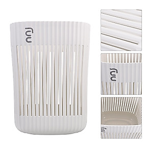 Cabilock 1pc Garbage Can Black Bathroom Trash Kitchen Trash Can Trash Can Bedroom Under Sink Trash Can Rainbow Trash Can Wall Mounted Desk Trash Basket Wicker White Old Fashioned Pp Girl