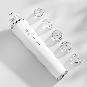 Blackhead Remover Pore Vacuum, 【[FDA Certification] 】WiFi Visible Facial Pore Cleanser with HD Camera Pimple Acne Comedone Extractor Kit with 6 Suction Heads Electric Blackhead Suction Tool