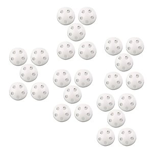 Toddmomy 50Pcs Round Doll Noise Maker Repair Fix Toy - Rattle Squeaker Noise Maker Replacement Rattle Insert Crafts Accessories 24mm