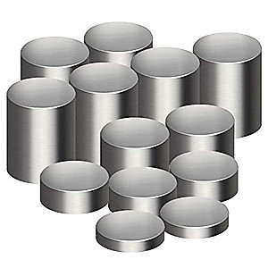 4 oz. Tungsten Weights Incremental Cylinders Car Incremental Tungsten Weights Compatible with Pinewood Car Derby Weights to Optimize Your Car for Speed, 3/8 Inches