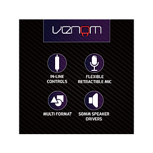 Venom Sabre Universal Stereo Gaming Headset (PS4 / Xbox One / Switch / PC / Mac) (PS4)