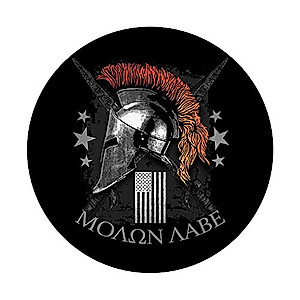 Epic USA Molon Labe Come and Take Them Spartan 2nd Amendment PopSockets Swappable PopGrip