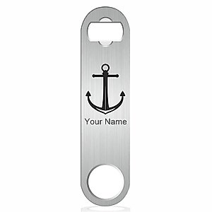 Bottle Opener, Boat Anchor, Personalized Engraving Included (Stainless Steel)