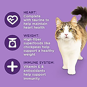 Rachael Ray Nutrish Longevity Premium Natural Dry Cat Food, Chicken with Chickpeas & Salmon Recipe, 3 Pounds