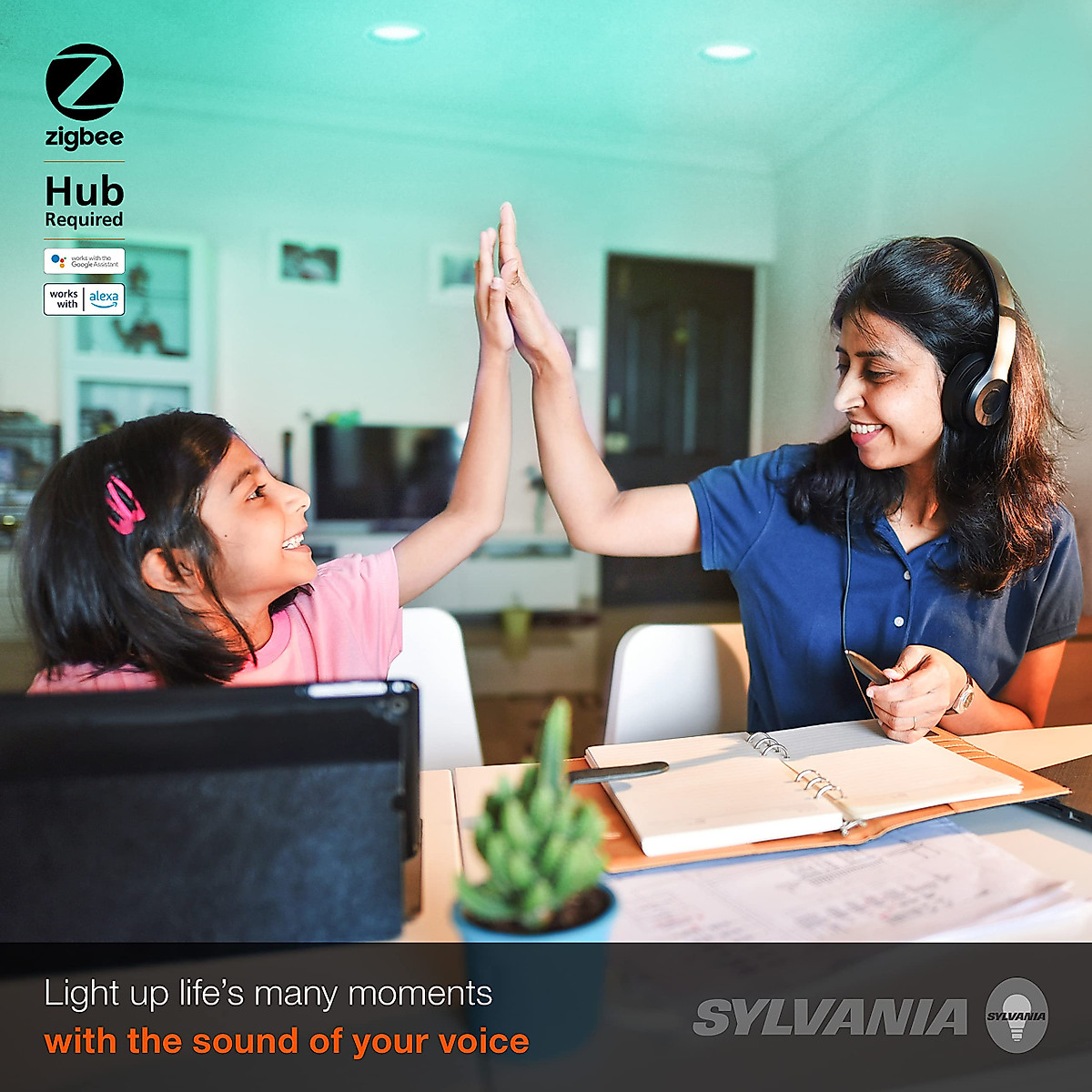 SYLVANIA SMART+ ZigBee Full Color and Tunable White BR30 LED Bulb, Works with SmartThings, Wink, and Amazon Echo Plus, Hub Needed for Amazon Alexa and Google Assistant, 1 pack