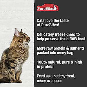 PureBites Freeze Dried Chicken Breast Cat Treats, Made in USA, 2.3oz