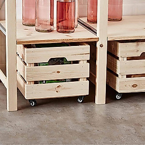 Swivel Lever Casters, Heavy Duty Swivel Casters Upgrade Your Furniture - with Brake, Double Lock and Noiseless Precision Bearings and Brake - Easy to Install