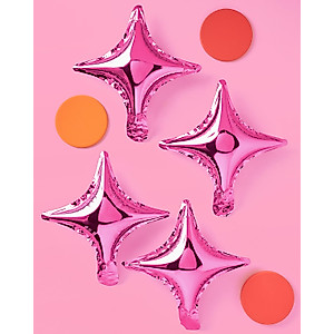 xo, Fetti Pink Sparkle Foil Birthday Balloon - 6 pc | Bday Party Decorations, Bachelorette, Graduation, Bachelorette, Wedding, Photo Booth