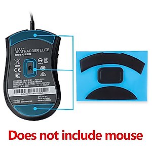 HUYUN New Mouse Skates & Mouse Feet & Mice Feet & mouseskates for Razer Deathadder Elite （Comes with 2 Sets）