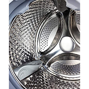 Summit Appliance SPWD2203P 24" Wide 115V Washer/Dryer Combo in Platinum for Non-Vented Use, 2.7 Cu.Ft. Capacity, LCD Display, 16 Wash Cycles, 1300 RPM, Stainless Steel Drum, Child Lock