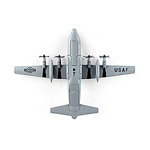 Daron Worldwide Trading Postage Stamp USAF C-130 1/200 Spare 617 Airplane Model, White
