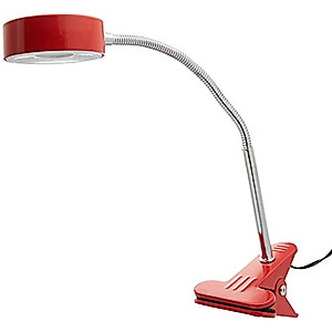 Globe Electric Company 12647 LED Clip Lamp, 5.24" x 5.43" x 8.46", Red