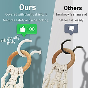 Stuffed Animal Net Hammock & Toy Chain, Toy Storage Hanging Organizer for Kids Bedroom, Playroom, Nursery Room, Corner Plush Toys Net Holder Boho Decor