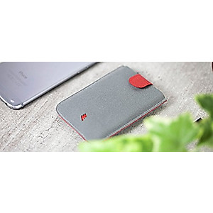 DesignNest DAX wallet, Cascading pull-tab wallet, Slim wallet, Hold upto 6 cards, small wallet, Card holder, Purse (PurpleGrey, Polyester)