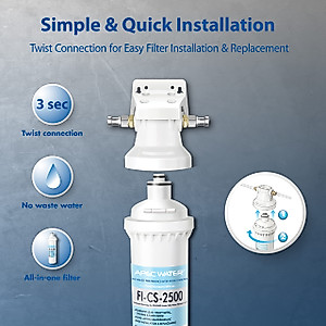 APEC Ultra High Capacity Under Sink Water Filtration System - Premium Quality US Made Filter (CS-2500)
