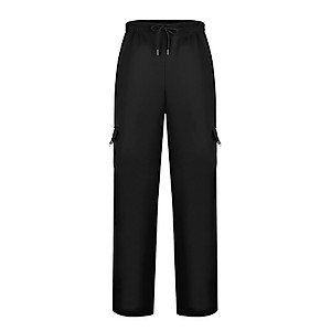Cargo Pants for Men, Mens Cargo Pants Casual Joggers Athletic Pants Cotton Loose Straight Sweatpants with Pockets E001