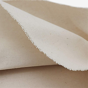 Muslin Linen Fabric Embroidery Fabric Linen Cloth Needlework Fabric Garments Crafts Accessories Embroidery Cloth Backing Material Quilting Sewing Draping Fabric 21 by 62-Inch