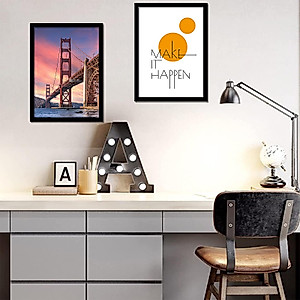 ijuerybai Black 11x14 Picture Frame Set of 3, High Transparent Frame for 11 By 14 Photo Collage Canvas Poster Size Wall Mount and Tabletop Horizontally Vertically (Black, 11 x 14 inches)